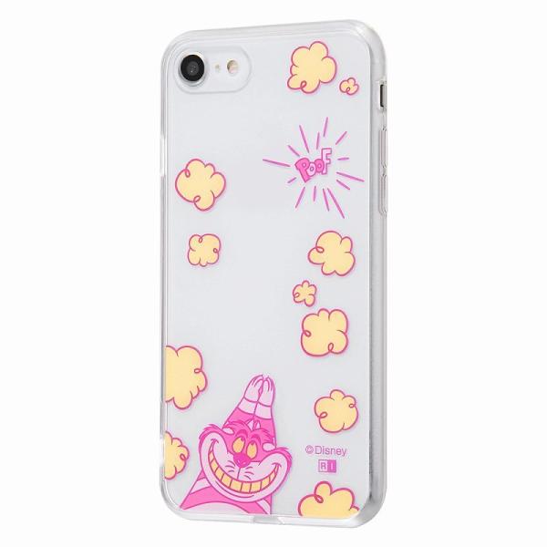 対応機種.：iPhone SE(第2世代/第3世代)/8/7カラー／キャラ：チェシャ猫キャラクターが飛び出してきそうなPOPなデザインスマホリングとも相性抜群(C) Disneyスマホリングとも相性抜群。カメラに傷が付きにくい凸型設計。鉛筆...