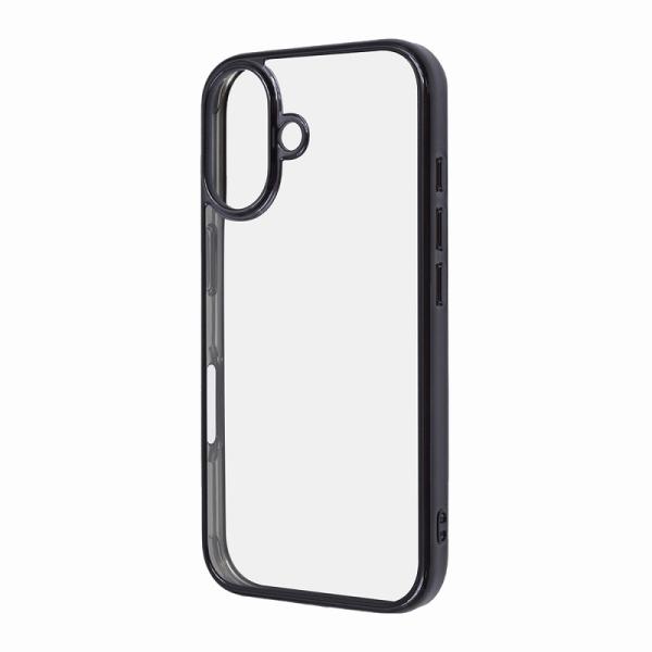 対応機種：iPhone 16カラー／キャラ：ブラック黄ばまず、透明感抜群なハイブリッドケース傷に強い＆衝撃吸収フチが高く画面やカメラが傷つきにくい。背面は傷に強い素材【表面硬度2H】。ボタンや端子周りまで精密に保護。衝撃をやわらげるエアクッ...