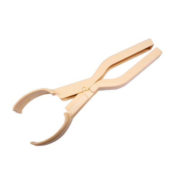 便利な使い捨ての愛犬用ブーツ「ポウズ・ラバードッグブーツ」をとても簡単に着用することができるようになる、ポウズ・ラバードッグブーツ専用の装着器具。