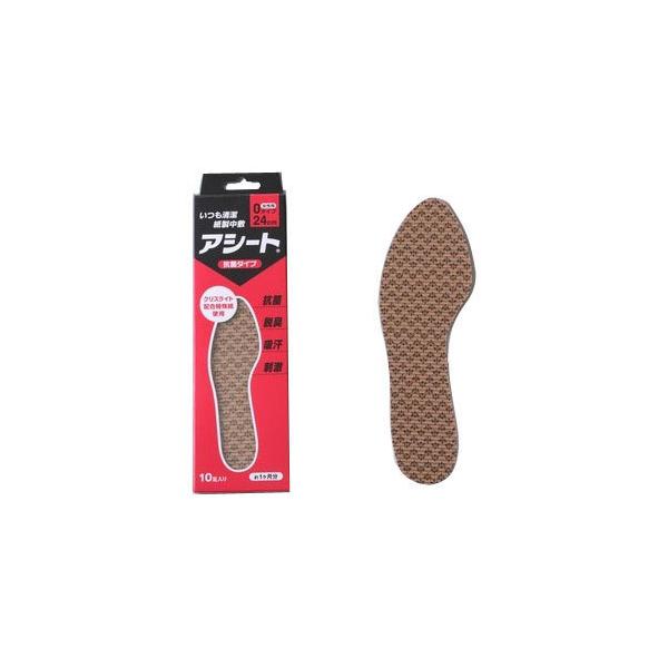 ■鉱物系脱臭剤「クリスライト」を配合脱臭剤「クリスライト」を配合した特殊紙がニオイの原因となる硫化水素などのガスを吸収。人前で靴を脱ぐのも気にならないほど強力な脱臭効果を発揮します。■紙製なので汗をしっかり吸収紙の優れた吸湿性が足汗を最大限...