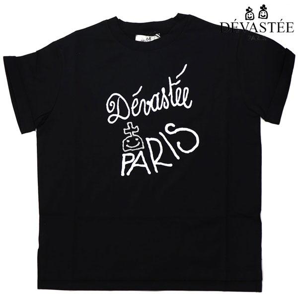 送料無料♪ フランスブランド 新品 DEVASTEE Tシャツ あすつく 人気 シリーズ名:-タイプ:ロゴTカラー:ブラック BLACK素材:コットン100%サイズ:36(日本サイズS程度)、40(日本サイズL程度)サイズ詳細：36 / 着...