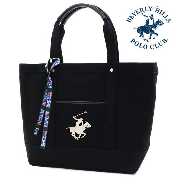 送料無料♪ アメリカブランド 正規品 新品 プレゼントにも最適 ギフト BEVERLY HILLS POLO CLUB BAG バック 人気 素材:キャンバスカラー:ブラック×ブラック×ホワイトサイズ（高さ(縦)cm×幅(横)上部cm×幅(...