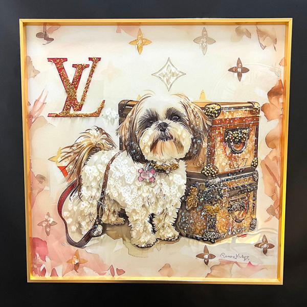 サイズ幅50cm×高さ50cm×厚み3.5cm※多少の誤差はご了承ください　　　　　　 材質：合板・プラスチック・艶有・アクリル樹脂　　ラグジュアリーな空間演出にぴったりなクリスタルアートパネル一枚あるだけで、日常にちょっぴりワクワク感をプ...