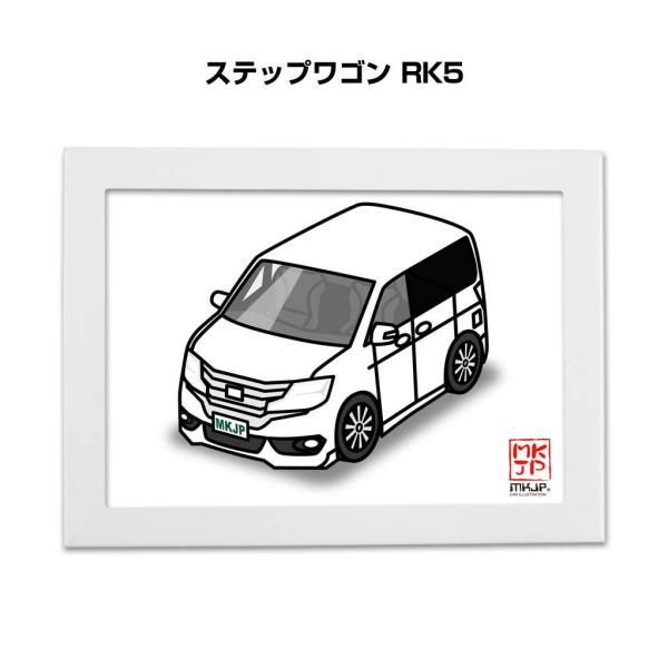 サイズ：イラスト寸法：210mm×148mm フレーム寸法：242mm×180mm　材質：イラスト：半光沢紙　フレーム：木製（木端材）20mm幅　透明板：PETシート（0.4mm厚）　裏板・スタンド：MDF　付属品：吊りヒモ　特徴：好きな車...