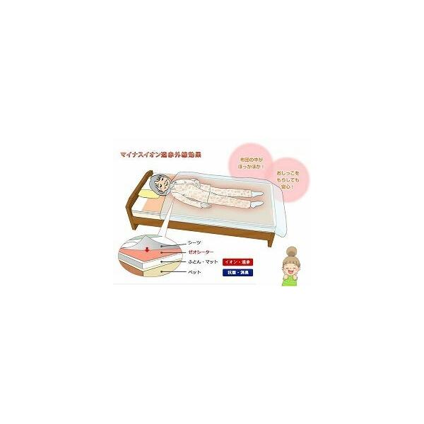 ★シーツの下にそのまま敷くと、保温や消臭効果があります。★【セシオン】でマイナスイオン遠赤外線効果★ゼオライト配合で消臭効果は抜群！★汚れても簡単に洗えて素早く乾燥します。商品情報●メーカー:シンエイテクノ ●サイズ:90×85×0.3ｃｍ...