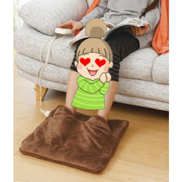 足温器だけでなく、クッションとしても使える２WAYタイプです。 カバーは取り外して洗えるので、清潔にご使用いただけます。 ご家庭はもちろん、オフィスでのご使用もいかがでしょうか。 足元から暖かく、年末を乗り越えましょう。商品情報仕様重さ：約...