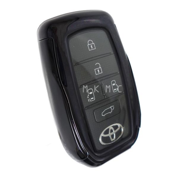 カラー：ブラック【適合車種】トヨタ アクア AQUA ヴォクシー VOXY ノア NOA シエンタ SIENTA ヤスリ YARIS ヤリスクロス YARISCROSS ミライ MIRAI カローラ COROLLAスマートキー専用キーカバー...