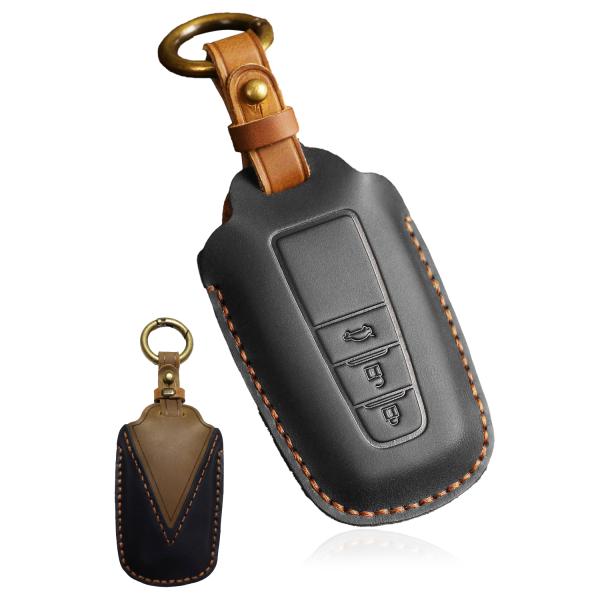 【商品詳細】牛革仕上げのキーケース上品レザーが大切な愛車の鍵をしっかり保護。年数の経過とともに表情を変える革製品をお楽しみいただけます。商品： 牛革キーケース色　： ブラック【商品について】商品素材は牛革です。そのため製造工程で表面に傷のよ...