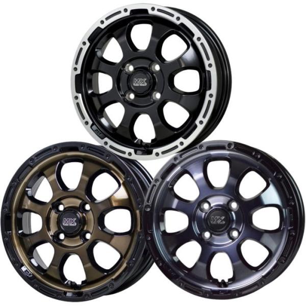 【商品名】MADCROSS GRACE【カラー】セミグロスブラック/リムポリッシュブロンズクリア/リムブラック【インチ】16インチ【ホイールサイズ】・4H-1006J+42【適合車種】4穴コンパクトカー・トヨタアクア/ヴィッツ/ヤリス/bB...