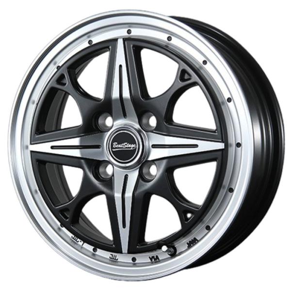 ※沖縄・離島は別途中継料が加算されます。※お支払いは商品代引き不可となります。【商品名】BeatStage NS-C【カラー】セミグロスブラック【ホイールサイズ】14インチ 4.5J+45 4H-100