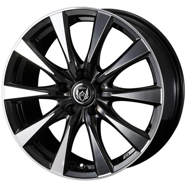 【商品名】RIZLEY DI【カラー】ブラックポリッシュ【ホイールサイズ】16インチ 6.5J+53 5H-114.3【タイヤ】BRIDGESTONE NEWNO【タイヤサイズ】205/55R16 91V