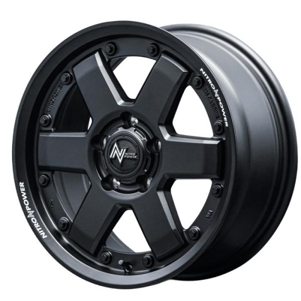 【商品名】NITRO POWER M6 CARBINE【カラー】ガンブラック【ホイールサイズ】16インチ 7J+40 5H-114.3【タイヤ】BRIDGESTONE REGNO GR-XIII TYPE RV【タイヤサイズ】205/60R...
