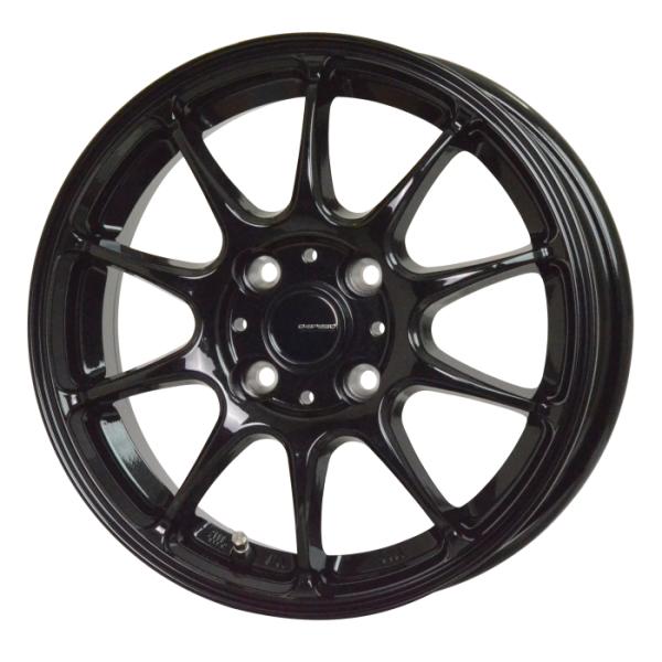 【商品名】G.Speed G-07【カラー】メタリックブラック【ホイールサイズ】12インチ 4B+43 4H-100【タイヤ】DUNLOP ENASAVE EC201 Digi-Tyre Eco【タイヤサイズ】145/80R12 74S