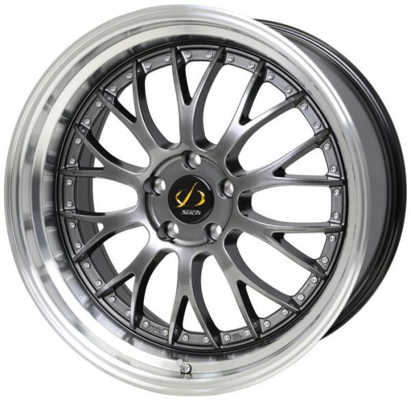 【商品名】STICH MESH NR【カラー】ハイパーガンメタ/リムポリッシュ【ホイールサイズ】18インチ 7J+38 5H-114.3【タイヤ】TOYO OPEN COUNTRY R/T ホワイトレター【タイヤサイズ】225/60R18 ...