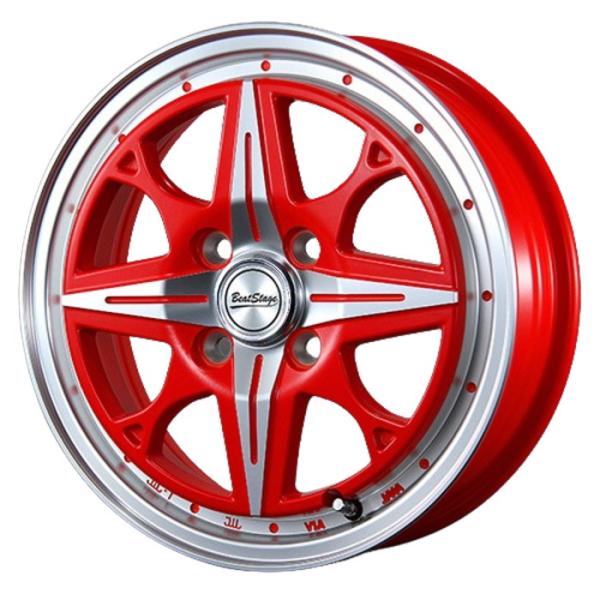 【商品名】BeatStage NS-C【カラー】セミグロスレッド【ホイールサイズ】14インチ 4.5J+45 4H-100【タイヤ】輸入タイヤ※タイミングによって銘柄が変わります。※事前にお問い合わせをいただければ幸いです。【タイヤサイズ】...