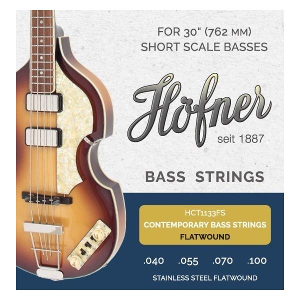 廉価版のHofner(一部を除く)にも適合。ヴァイオリンベース用ステンレス製フラットワウンド・ベース弦です。