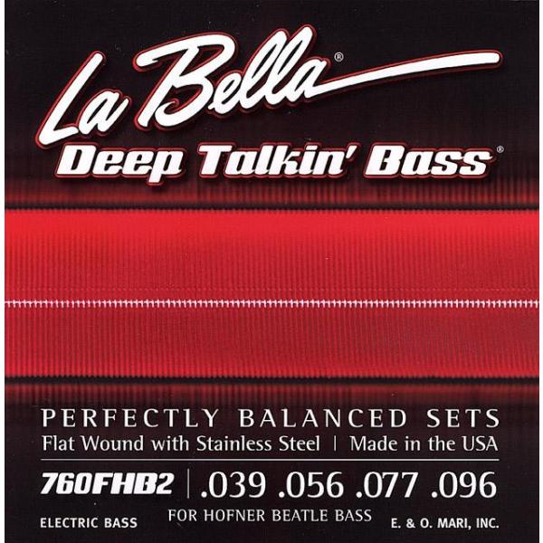 ポールがLa Bella(ラベラ)にオーダーしたカスタム ゲージ!!へフナー バイオリンベース用フラット弦。