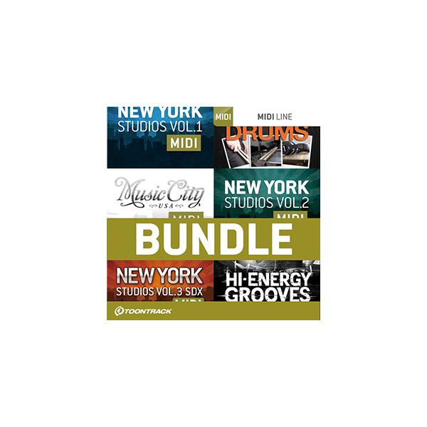 超一流ドラマーによるMIDIグルーブ集6タイトルをバンドル！