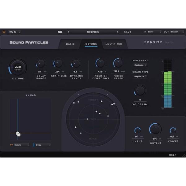 音声1つから、様々なレイヤー（層）を作り出すプラグイン。音源の挙動と共に、驚くような空間性も加えることが可能。