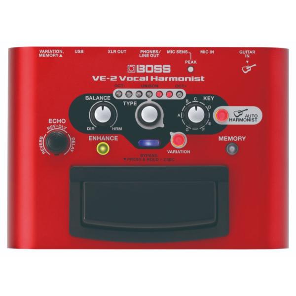 美しいハーモニーでボーカルの表現力を高める簡単操作のペダル・エフェクト