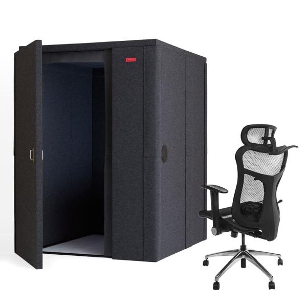 組み立て式防音室「VERY-Q Plus Gaming Booth」&amp; スタジオチェア「Viking」のお得なバンドル
