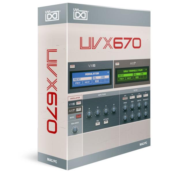 80年代のレア国産シンセ:VX600とAX73をベースにしたデュアルアナログハイブリッドシンセサイザー。300以上の音色プリセットと高品位内蔵エフェクトを装備。