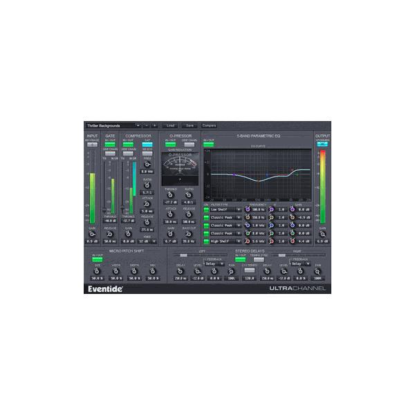Mac／Windows、AU／VST／AAX Native（64bit）の各プラグイン・フォーマットに対応のチャンネルストリップ