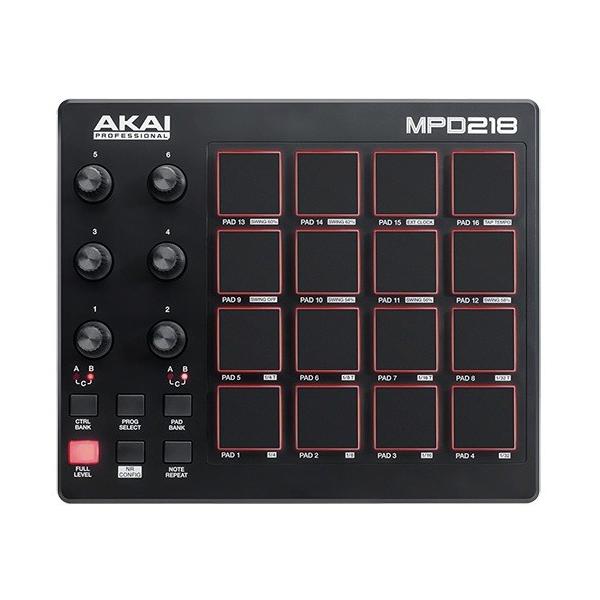 応答性の高いバックライト付きの新しいMPCパッドと6つのノブ、16個のパッドを搭載。