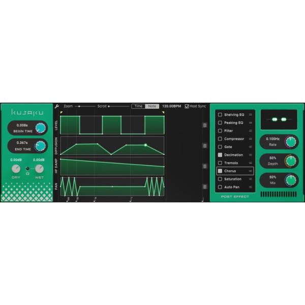 畳み込みリバーブを基礎にしたマルチエフェクター