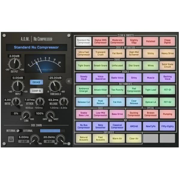 52の動作プログラムを持つトラック用コンプレッサープラグイン