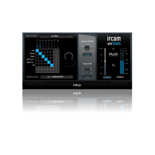 IRCAM独自のスピーカー再生モデリング技術により、7.1.2までのイマーシブ・トラックを一般的なステレオ・ヘッドフォンで再現するバーチャル・スピーカ・ソリューション