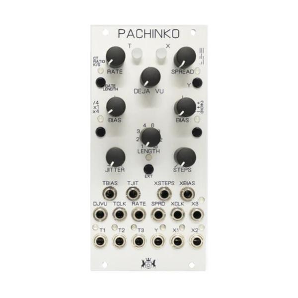 MI Marblesの機能を12HPに収めたクローンで、多数の出力やCV入力を持ったランダムゲート・CVジェネレーター