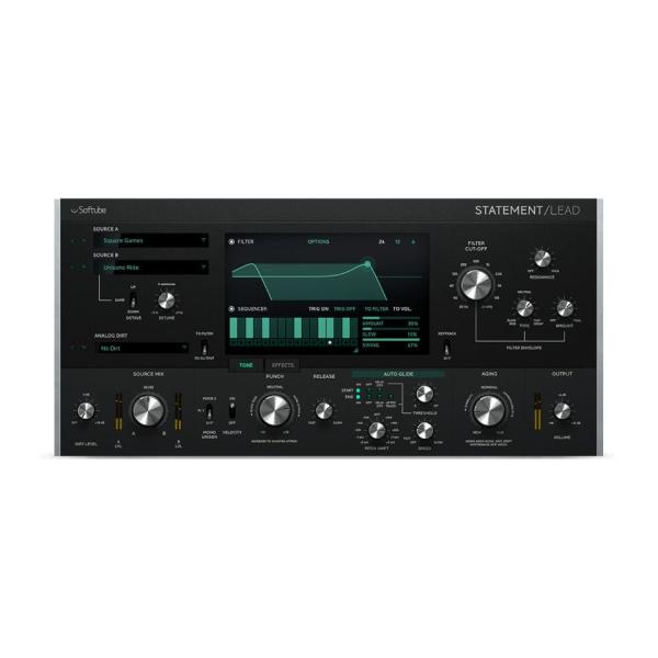 Softubeが示すリード・シンセサイザー、それがStatement Lead。