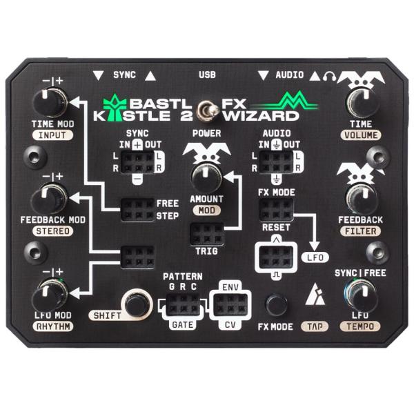 パッチング可能なステレオ・マルチエフェクト・プロセッサー。