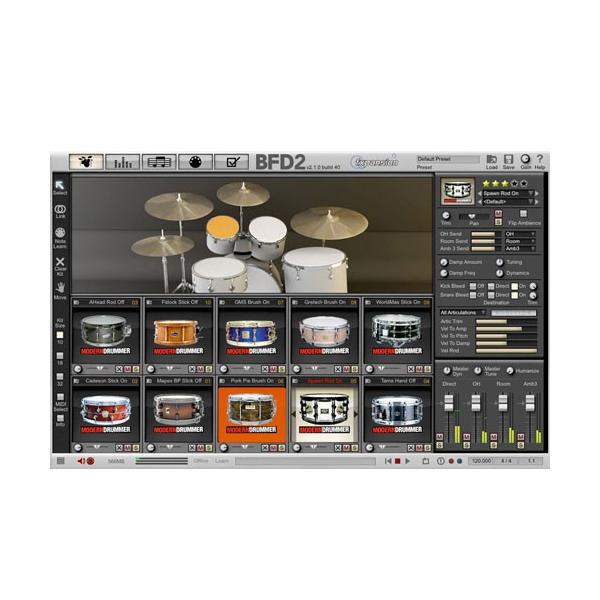 極上のスネア12種を、BFD2専用拡張音源に。