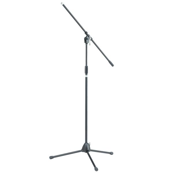 頑健なロングタイプ/ブーム付きマイクスタンド