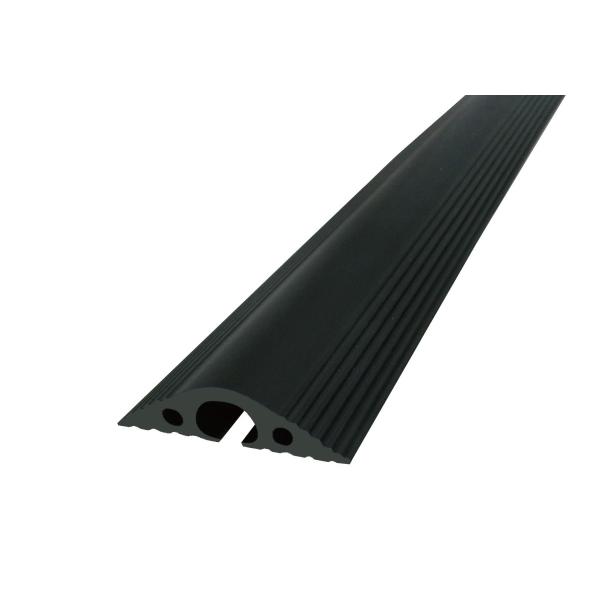 マサル工業株式会社軟質プロテクタ 80mm×5m（NP850W）仮設工事現場・イベント会場のケーブル保護に最適！普通車両/台車が通過してもケーブル保護可能！■規格・長さ：5m(※)・サイズ(W×H×w×h)(mm)：80×25×25×16(...