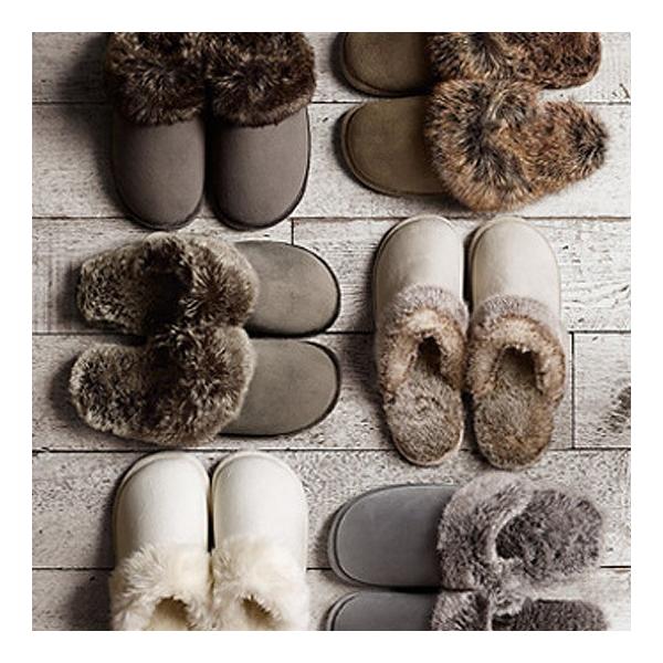 これからの寒い季節に あたたかいファー付スリッパ ふわふわのファーが気持ちいい履き心地ふんわり 快適スリッパソール部分は滑りにくく、フローリングでも安心。凹凸加工で歩行時の圧力を緩和してくれます。落ち着いた色味のカラーバリエーションで、男女...