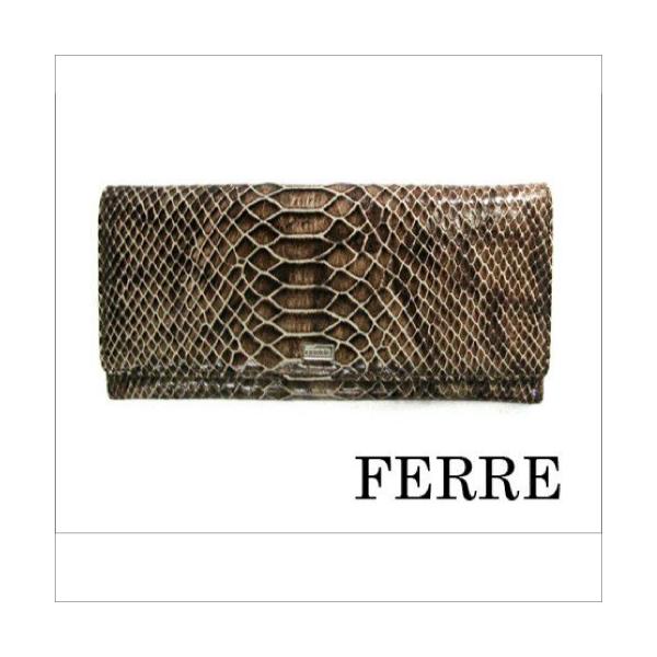 FERRE 9141-601U900 長財布 ブラウン系 9141-601U9009141-601　U241 /  1103 1104 ♪色：ブラウン系  ※モニター環境などにより写真と実際のお色が違って見える場合がございます。 　あらかじ...