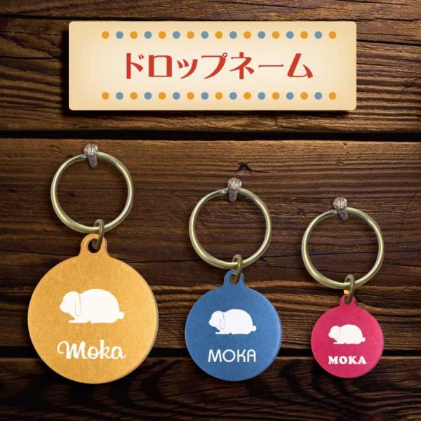 おしゃれでかわいい 極小 小さい 迷子札【商品の特徴】ロップイヤーうさぎのシルエット入り迷子札。名入れ可能で、軽量かつ極小サイズも選択可能。アルミ製で丈夫、首輪に付けやすい。プレゼントにも最適な、可愛くておしゃれなネームタグです。【商品のス...