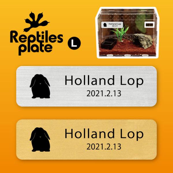 ケージや水槽をおしゃれに、専用 名札 プレート【商品の特徴】ホーランドロップのケージや水槽に最適な、アクリル製ネームプレート。ペットの名前や種類を記載し、水族館のような高級感を演出。シルバー、ゴールド、ブロンズ、ホワイトの4色展開。【商品の...