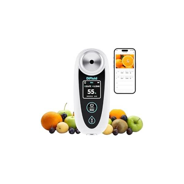 【より正確と安定】厳格なテストと最適化を実施し、異なる環境でも安定した測定結果を提供することを保証します。多様な使用シーンに対応可能です。レシピや健康管理に手軽に使える、果物の出荷用にも使える高精度の糖度計です。【304ステンレス鋼 サンプ...