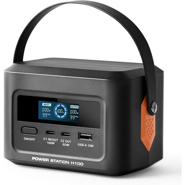 【手のひらサイズで持ち運び便利】わずか約99Whの容量で飛行機に持ち込み可能。USB-Cポート×2とUSB-Aポート×1を搭載し、スマートフォン、タブレット、ノートパソコンなど複数デバイスを同時に急速充電できます。コンパクトながらも最大12...