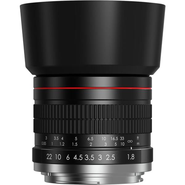【暖かいヒント】85mm F1.8レンズはマニュアルフォーカスレンズである、電子接触がない、オートフォーカスすることはできません、動作するように正しい方法：1）モードダイヤルをマニュアル（M）に設定します、2）レンズのフォーカスリングをゆっ...