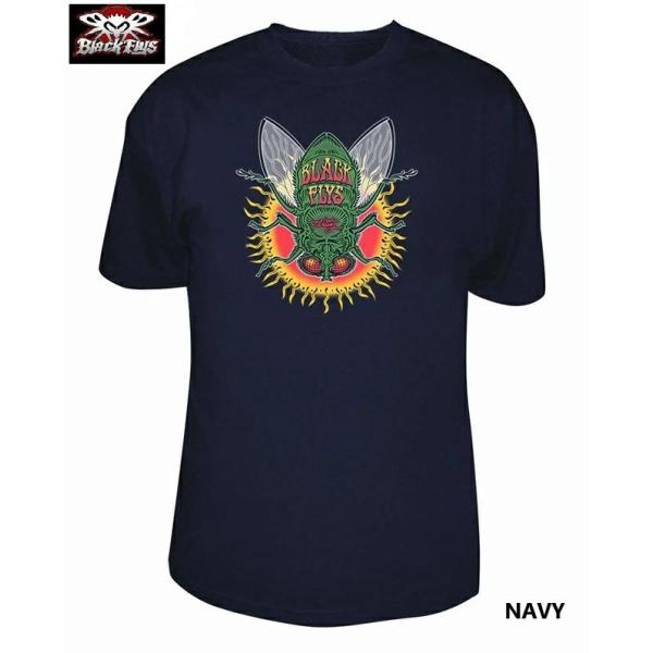 ★2025 COLLECTION★人気のコラボUSモデル！★ブラックフライ（BLACKFLYS）【OPIE FLY COLLAB TEE】コラボモデル Tシャツ BF200-US36A Navy