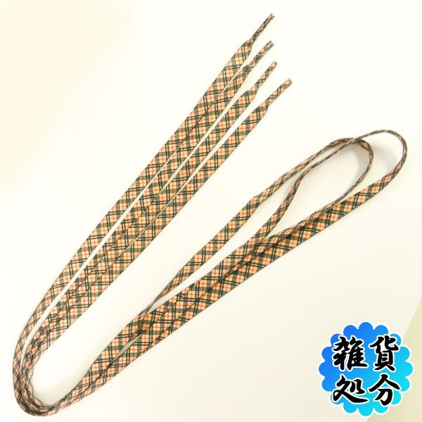 サイズ　長さ110cm×幅約1cm　６〜７穴程度のスニーカーにぴったりサイズ。カラー　ベージュ×ブラックご注意・ウェブサイトをご覧になる環境により、色や質感の見え方が違うことがございます。・濡れたまま放置すると色落ち、色移りすることがありま...