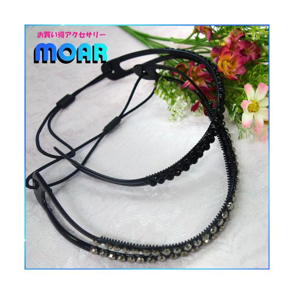 ◆サイズ◆　太さ約2cm◆カラー◆　２色　・シルバー（黒地にシルバーストーン）　・ブラック◆ご注意◆・過剰な力で引っ張る、捻る等、衝撃を与えると破損し、怪我に及ぶ恐れがあります。・装着したままのご入浴、就寝は商品の劣化や破損につながりますの...