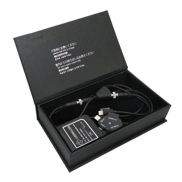 【充電器】●マルチ充電器　　：ＯIIセット●コードタイプ　　：ストレートコード●対　応　機　種　：iPhone、Android、Type-C、FOMA、au【収納ケース】●表　面　ロ　ゴ　：銀の箔押し●フタ裏面注意書き：銀の箔押し●ケ ー ...