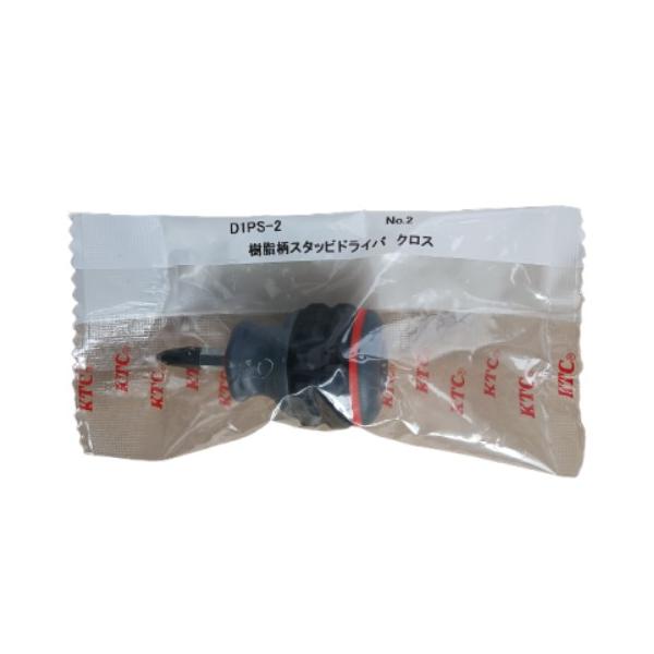 樹脂柄スタッビドライバ　クロス・品番：D1PS-2・タイプ：No.2プラス・質量：70g・先端はビスに対しピッタリとフィットする形状で、ビスとのギャップを少なくし、外に逃げようとする力を軽減。・マグネット付きのため、しっかりとビスをキャッチ...