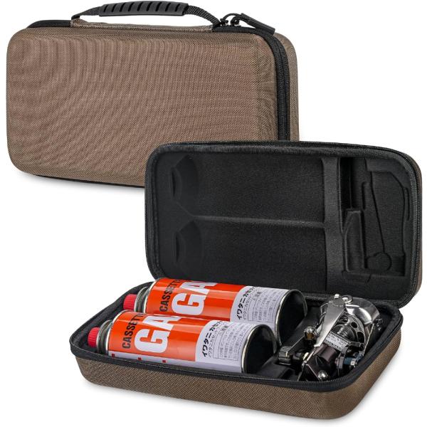 イワタニ ジュニアコンパクトバーナー CB-JCBの専用収納ケースです。ジュニアコンパクトバーナーとCB缶2本がぴったり収まり、まとめて持ち運べる便利な収納ケースです。キャンプに行く際、他の荷物と分けて持ち運ぶことができます。【収納のお悩み...